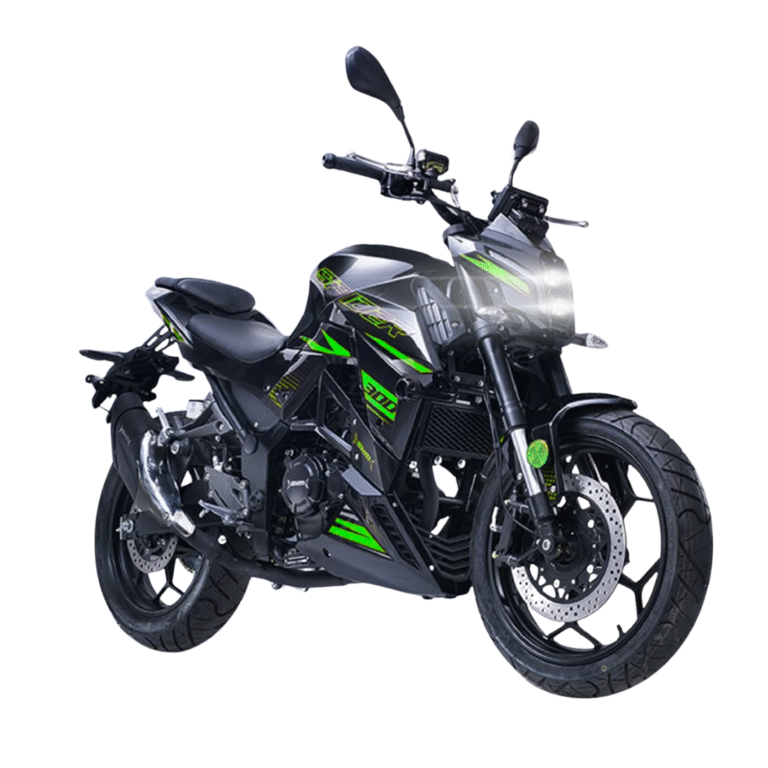 MOTOCICLETA SHINERAY PANA SPIDER 300SP NEGRO/VERDE AÑO 2026 – Almacenes ...